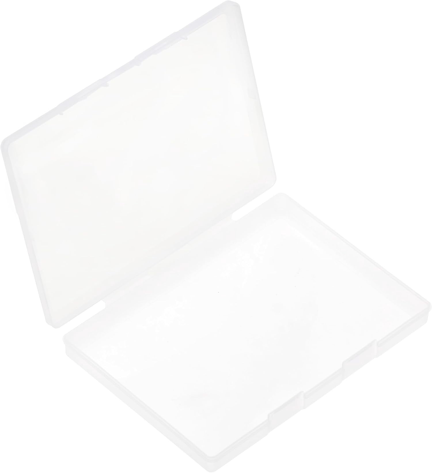 A6 Clear Plastic Storage Box, 4 x 6 Inch Flat Case Holder for Beads ...