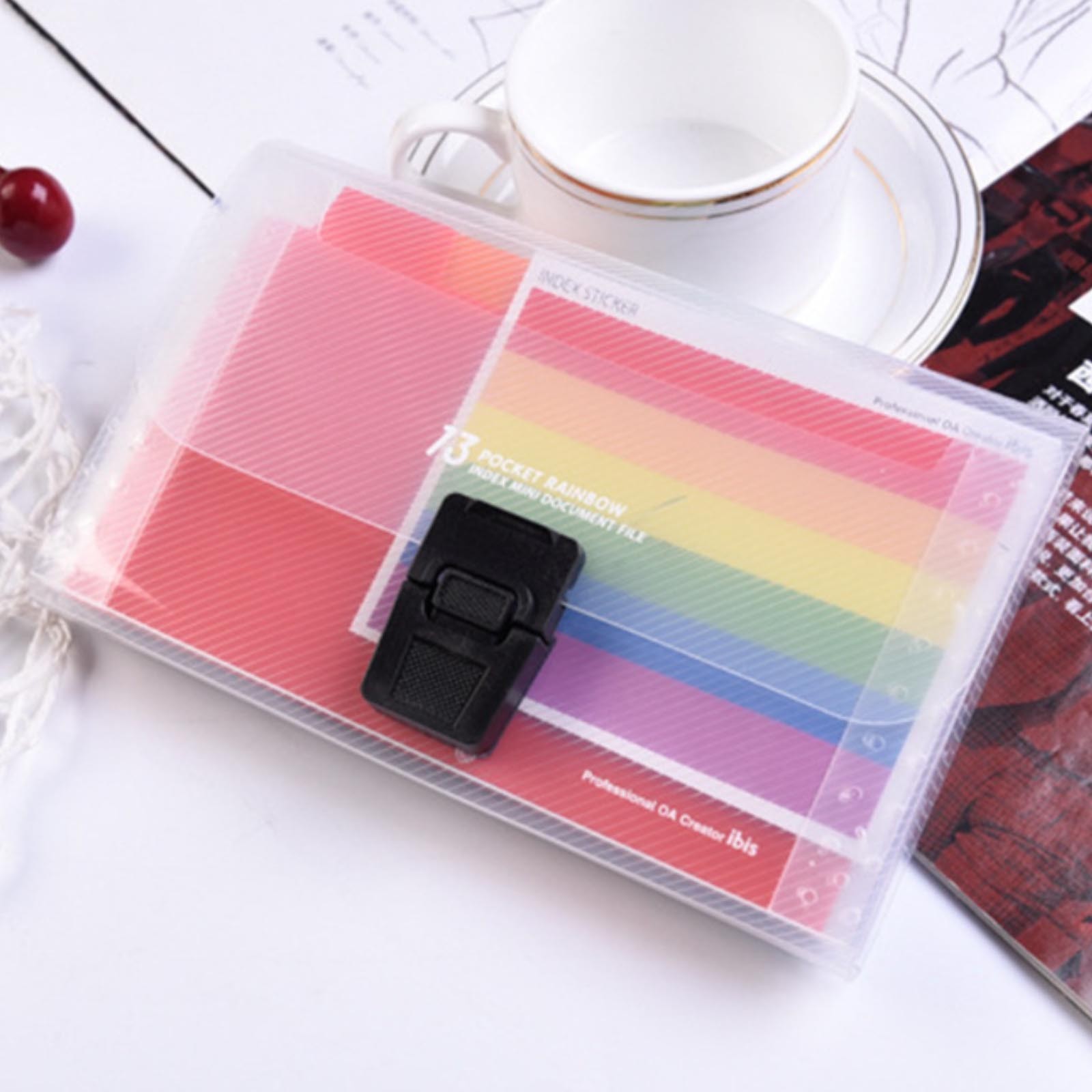 A6 Folder 13 Cell Layer Folder Customer File Bag Small Insert Folder ...