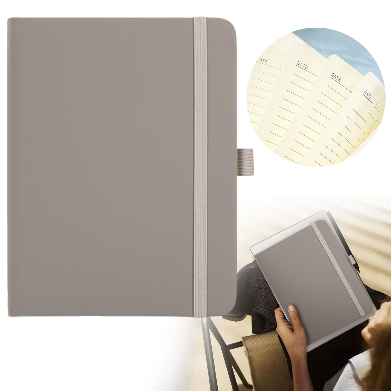 A6 Hardcover Ruled Notebook – Thick Paper, Lay-Flat Writing with ...