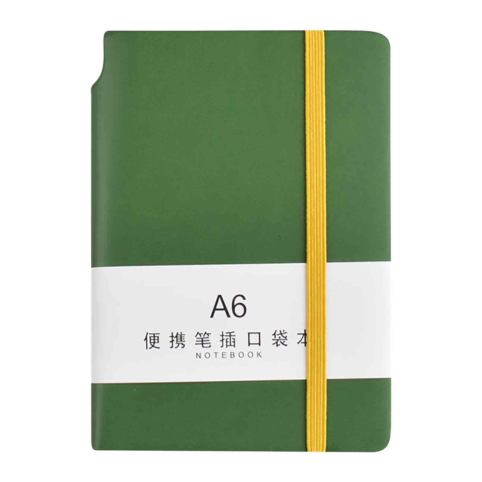A6 Horizontal Notebook | Thickened Paper | Compact Portable Notepad for Office Learning | Hard ...