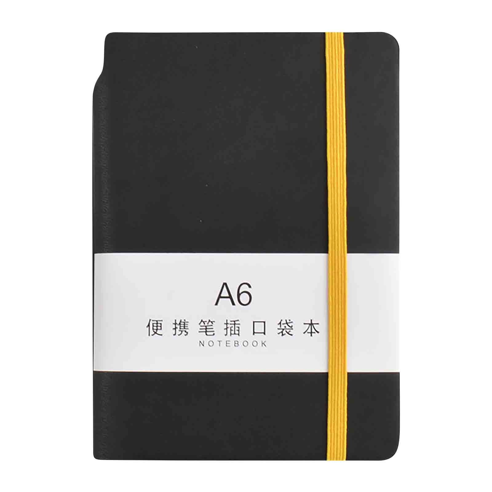 A6 Horizontal Notebook | Thickened Paper | Compact Portable Notepad for Office Learning | Hard ...