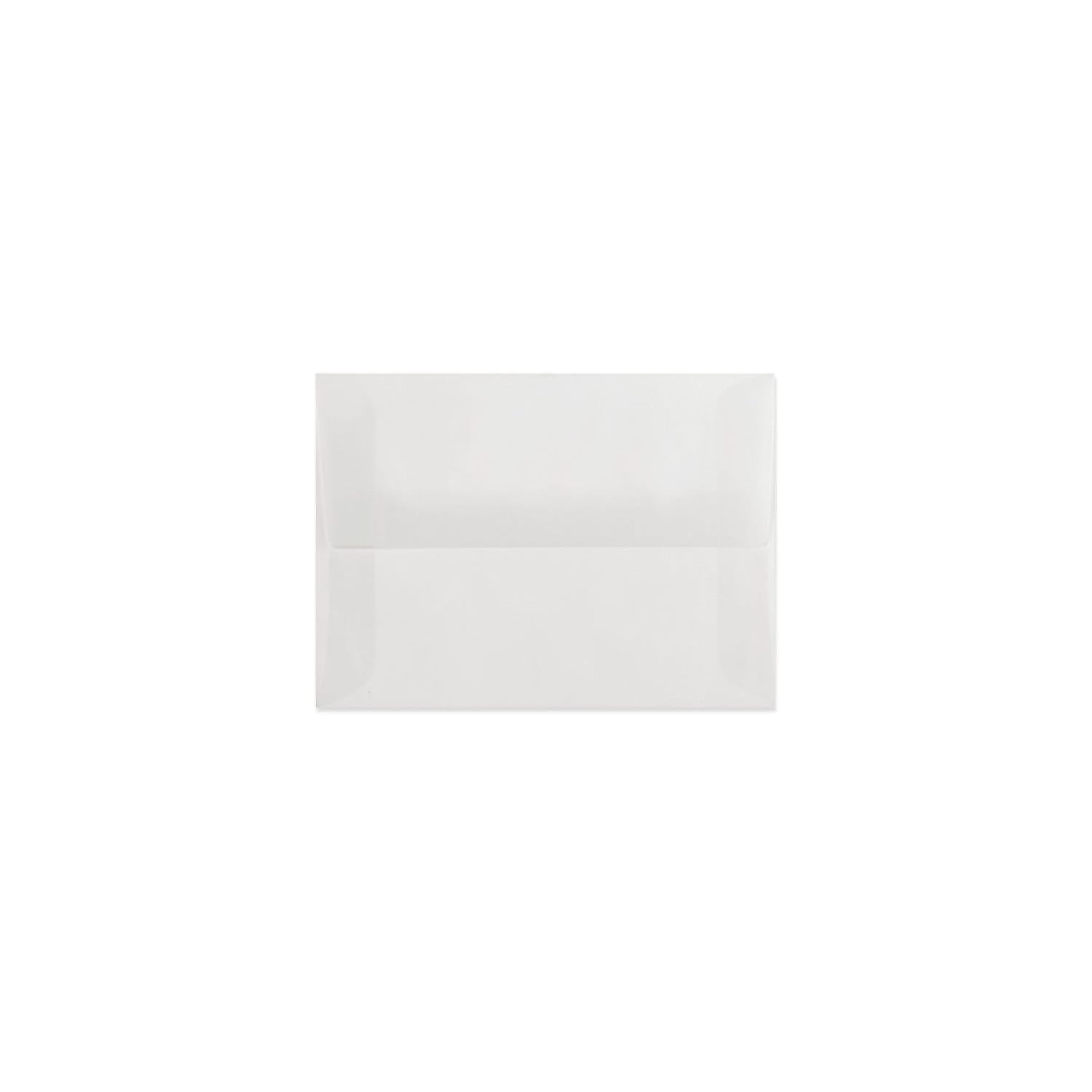 A6 Invitation Envelopes (4 3/4 x 6 1/2) - Clear Translucent (50 Qty ...