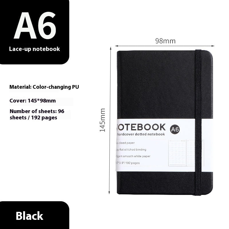 A6 Journal Notebook with PU Leather Cover and 192 Pages 14.5cm×9.5cm ...