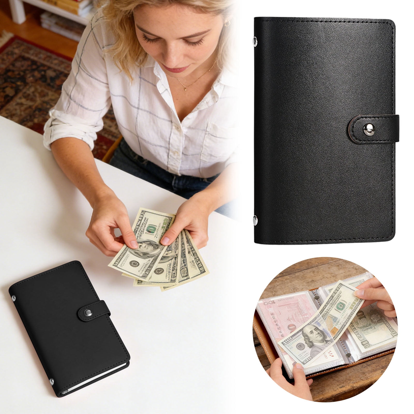 A6 Lockable Money Saving Album - ABS Cash & Photo Storage Notebook for ...