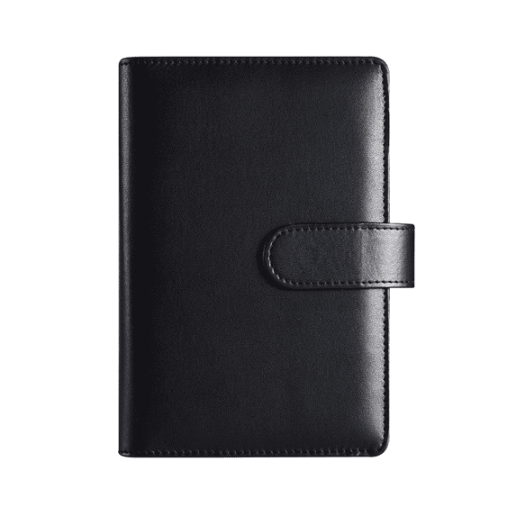 A6 Macaron PU Leather Binder Notebook - Detachable Zippered Pouch ...