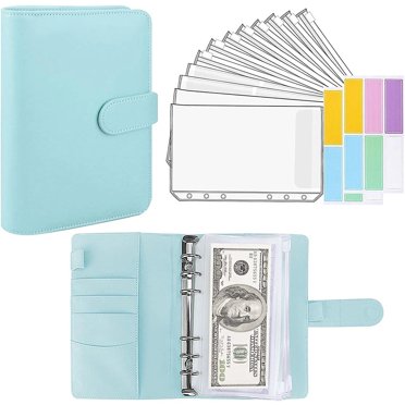 A6 PU Leather Notebook Binder,Mini Binder Refillable Paper with Pretty ...