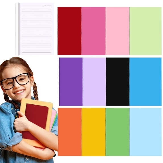 A6 Notebook Thickened Softcover Sewed Notebook Wear Smooth Writing Stud ...