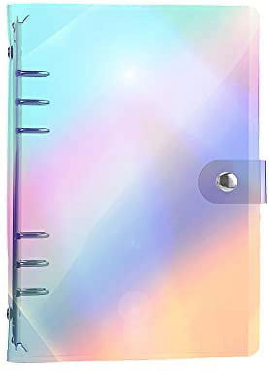 A6 PVC Binder Cover Refillable 6 Ring Notebook Binder Loose Leaf ...