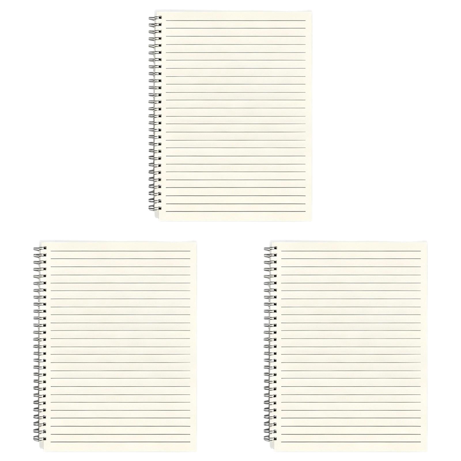 A6 Plastic Cover Sewn Notebook, Wear Resistant Smooth Writing Journal ...