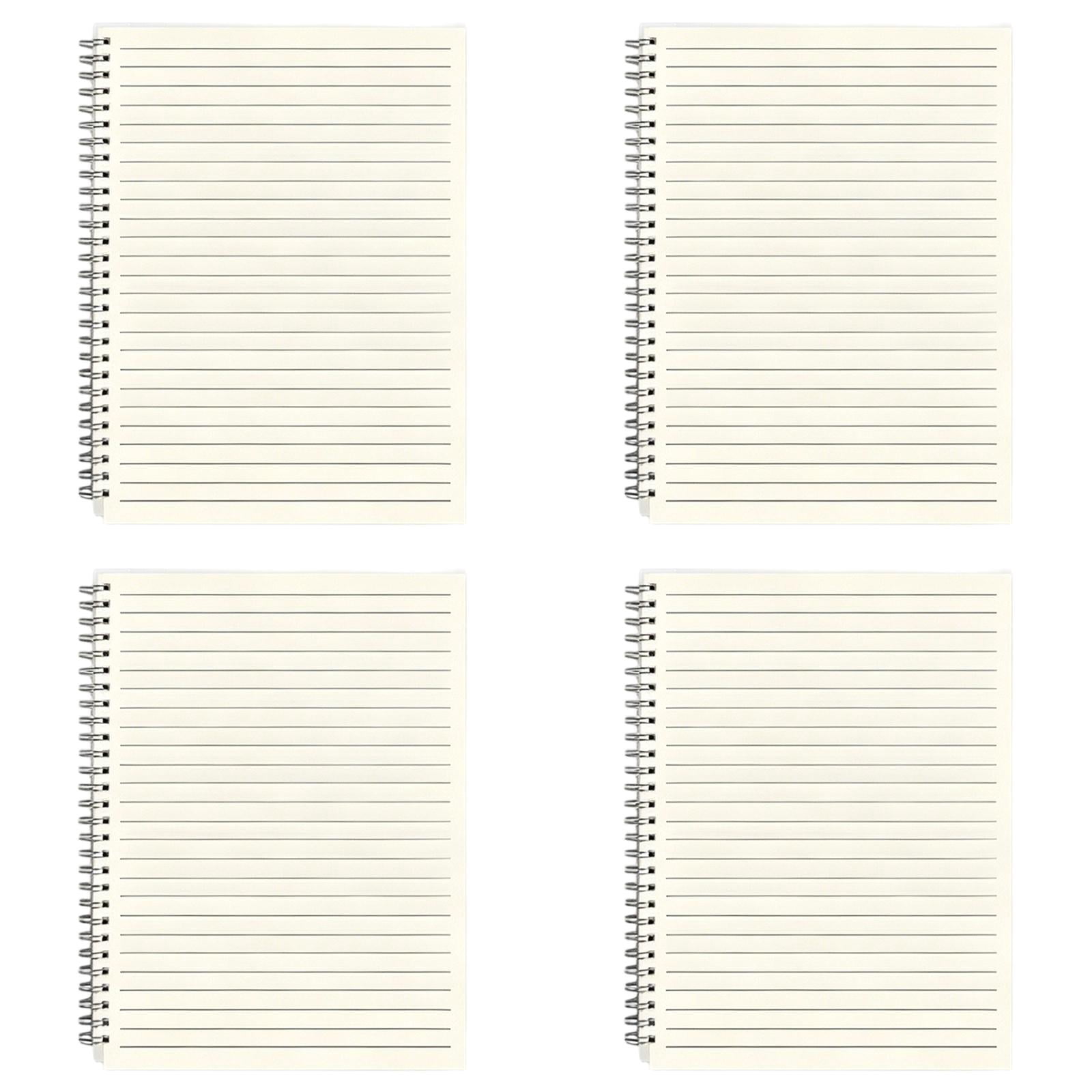 A6 Plastic Cover Sewn Notebook, Wear Resistant Smooth Writing Journal ...