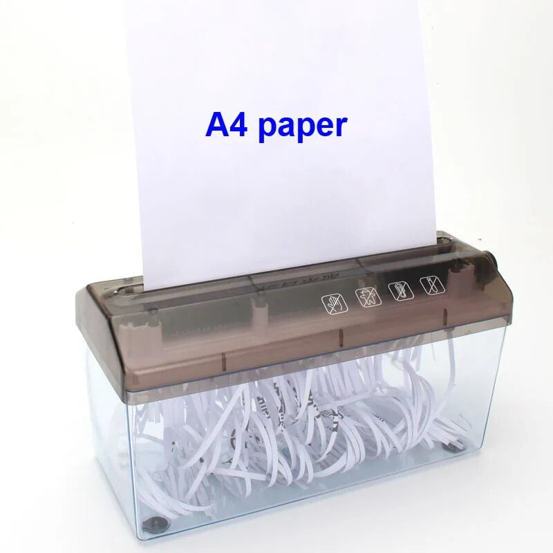 A6 Portable Mini Paper Shredder Electric USB Battery Operated Shredder ...