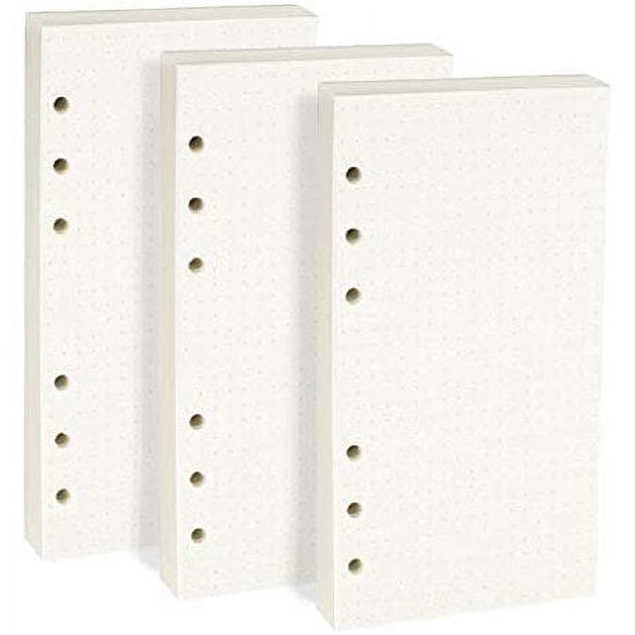 A6 Refill Paper, 3 Pack Loose Leaf Paper, 6-Holes Inserts Blank Filler ...