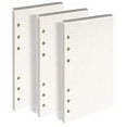 A6 Refill Paper, 3 Pack Loose Leaf Paper, 6-Holes Inserts Blank Filler ...