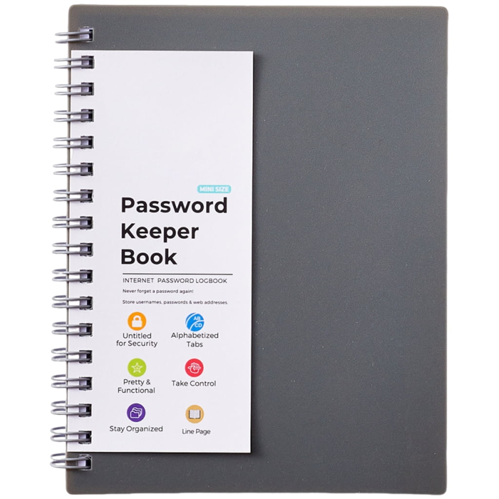 A6 Spirals Notebook Password Keeper Book with Index A-Z Diary Writing ...
