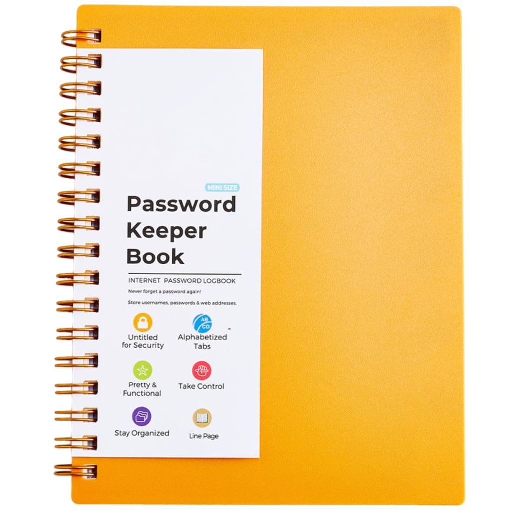 A6 Spirals Notebook Password Keeper Book with Index A-Z Diary Writing ...