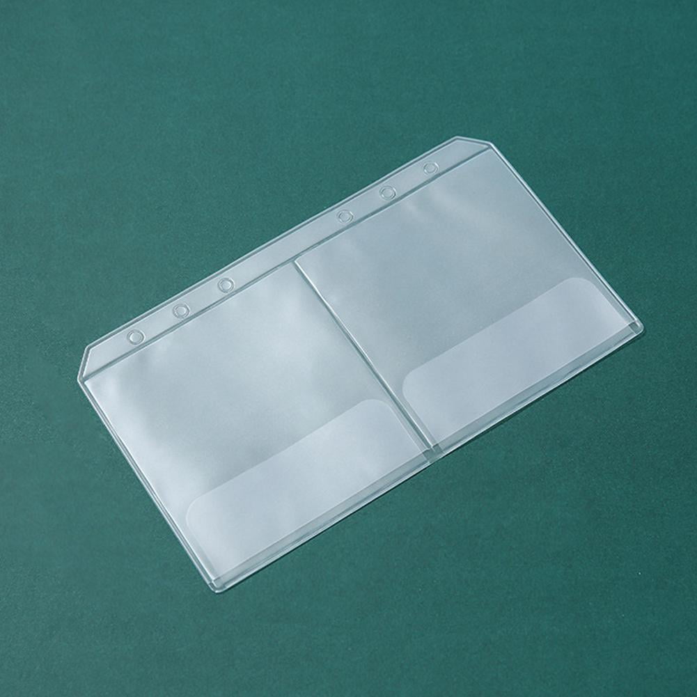 A6 Trans-parent Loose-leaf Notepad Stationary Hand Book Storage PVC ...