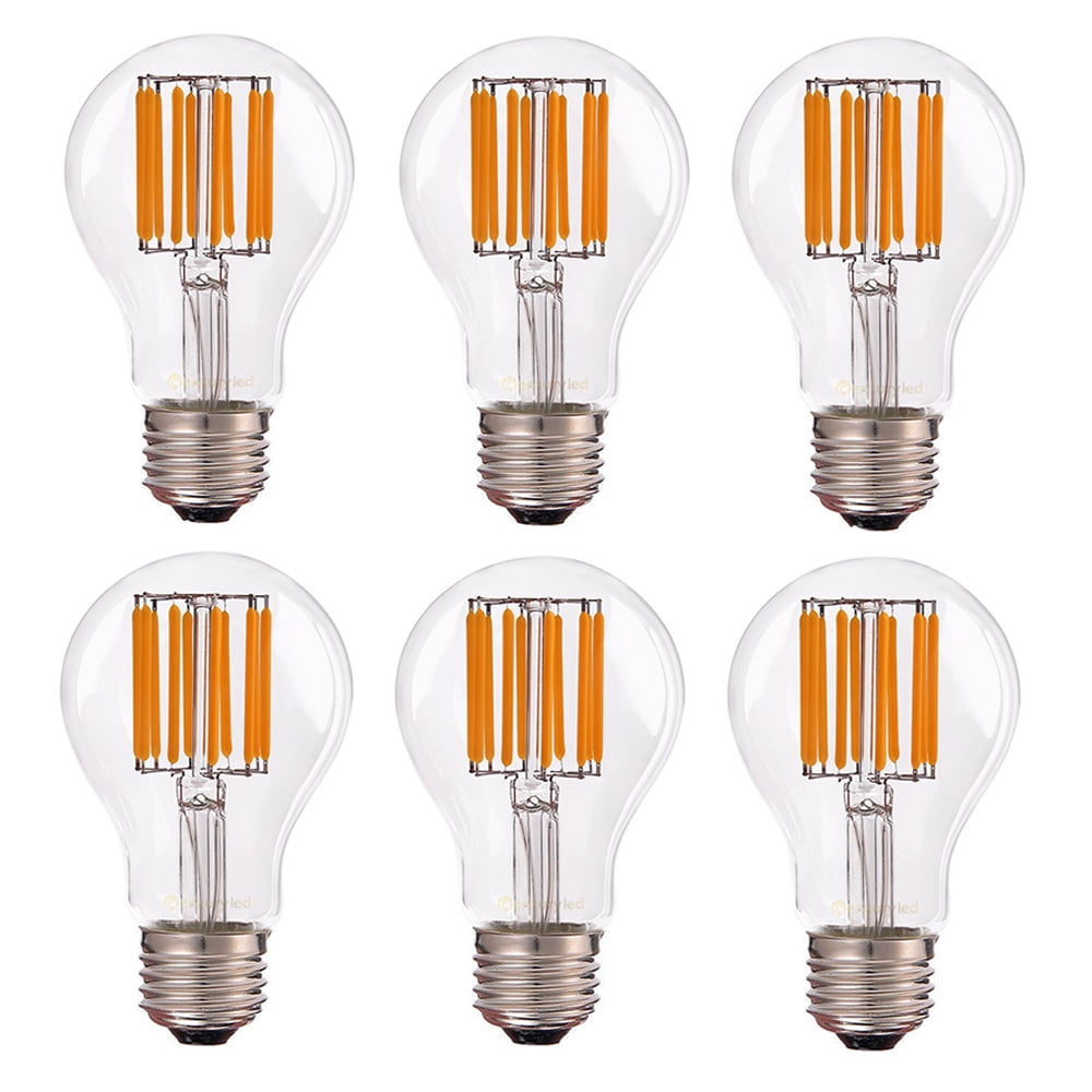 A60 Edison Led Light Bulb, 10W, Clear Glass Led Filament Bulb , E26 ...