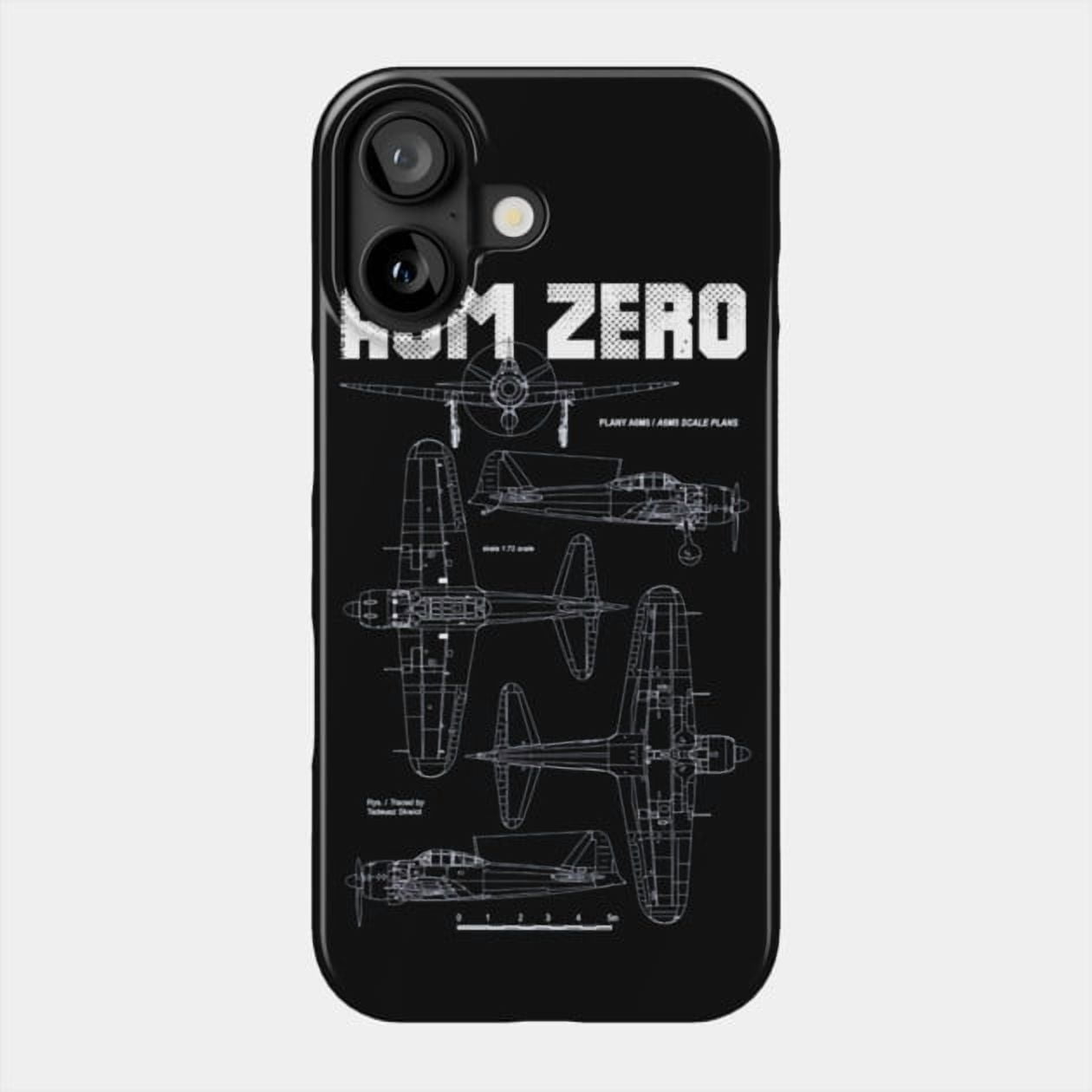 A6M Zero World War 2 Japanese Plane Case for iPhone 11,12,13,14,15,16 ...