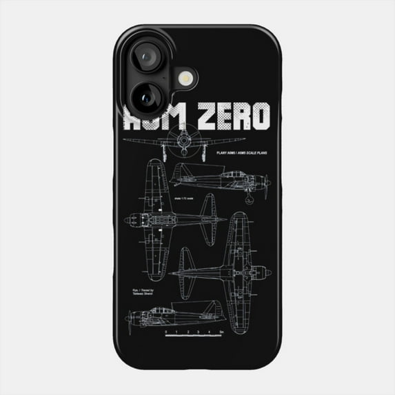 A6M Zero World War 2 Japanese Plane Case for iPhone 11,12,13,14,15,16 ...