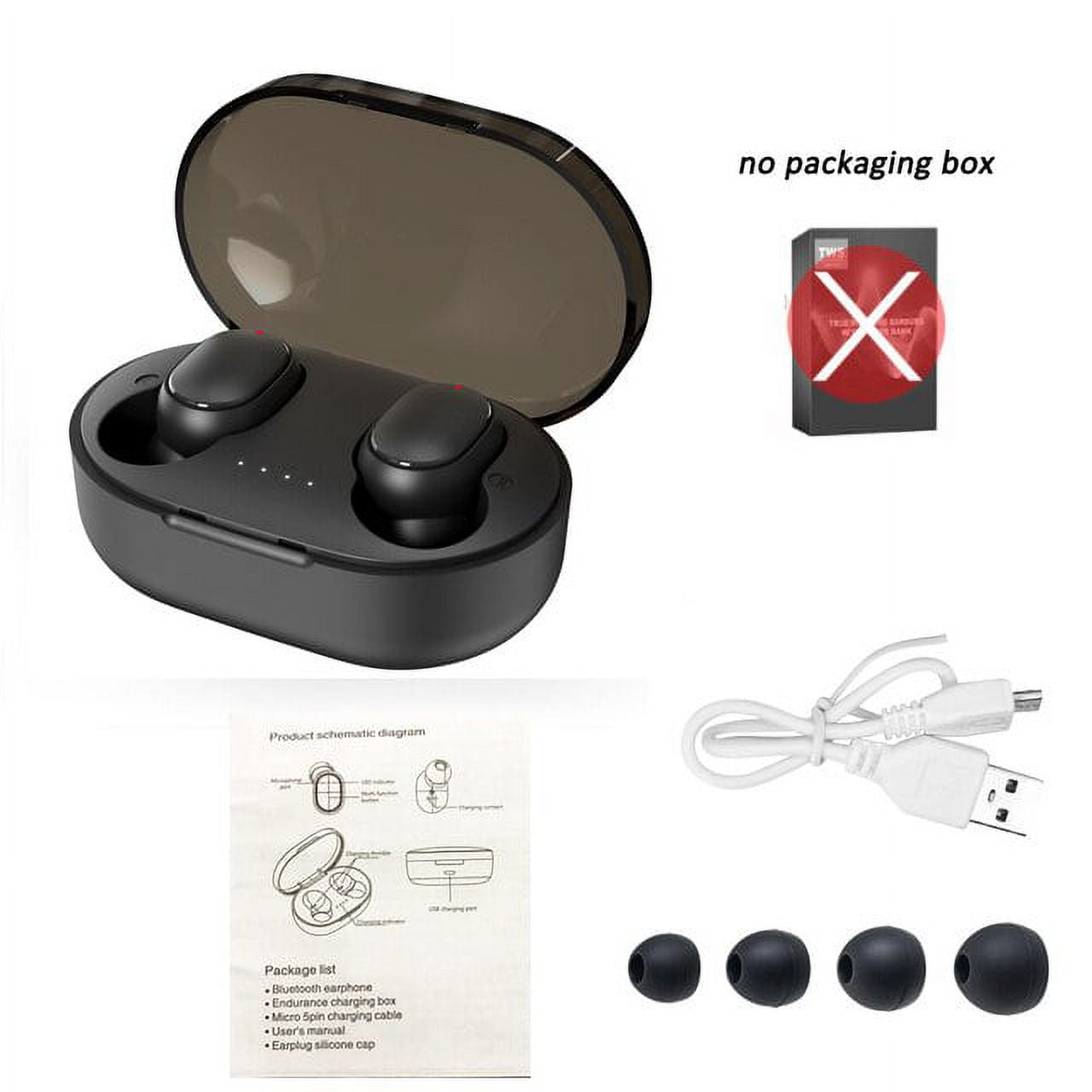 A6s Tws Wireless Bluetooth Headset, Sports Stereo Device With Microphone And Smart Phone ...
