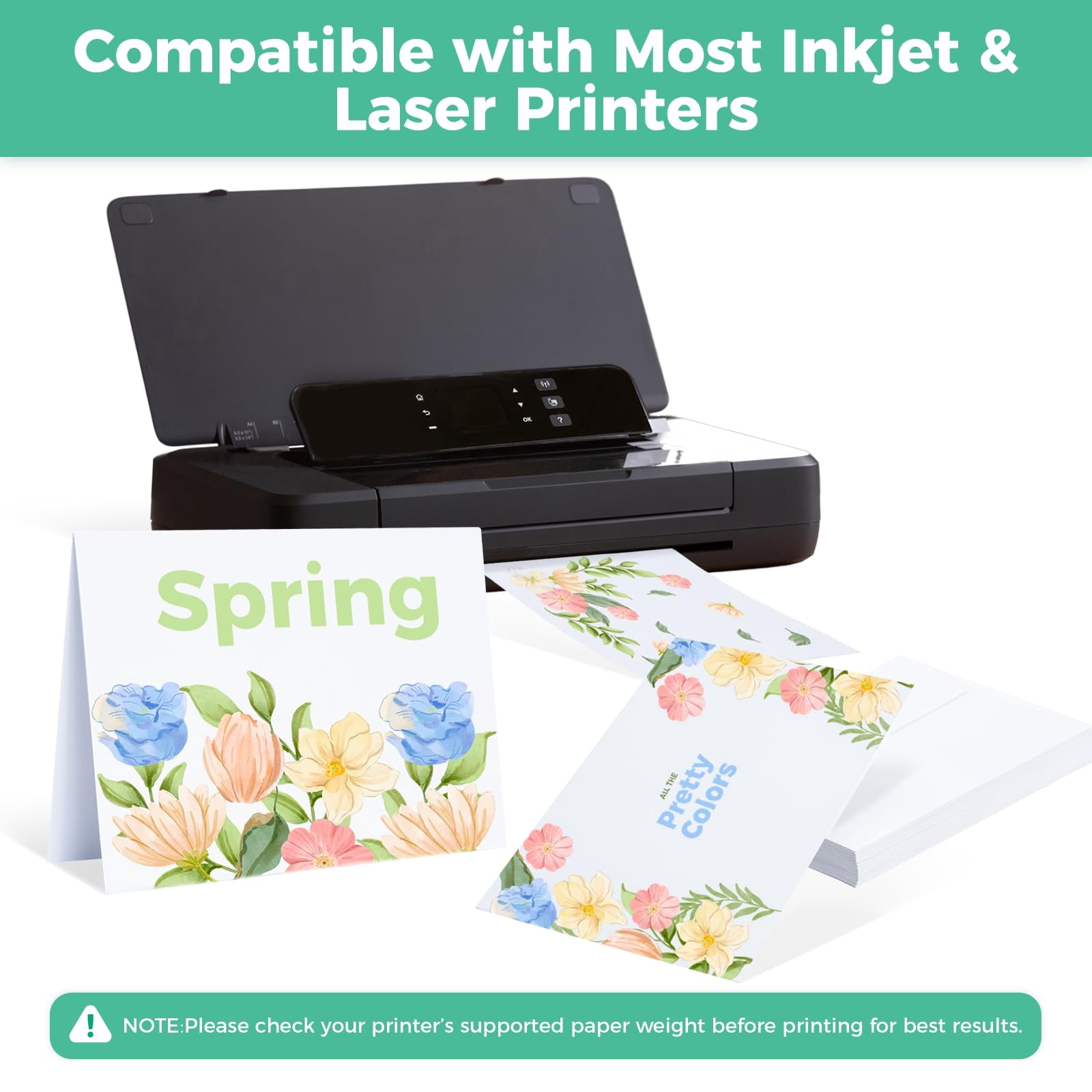 A7 (5" x 7") White Blank Note Cards and Envelopes Set for Invitations ...