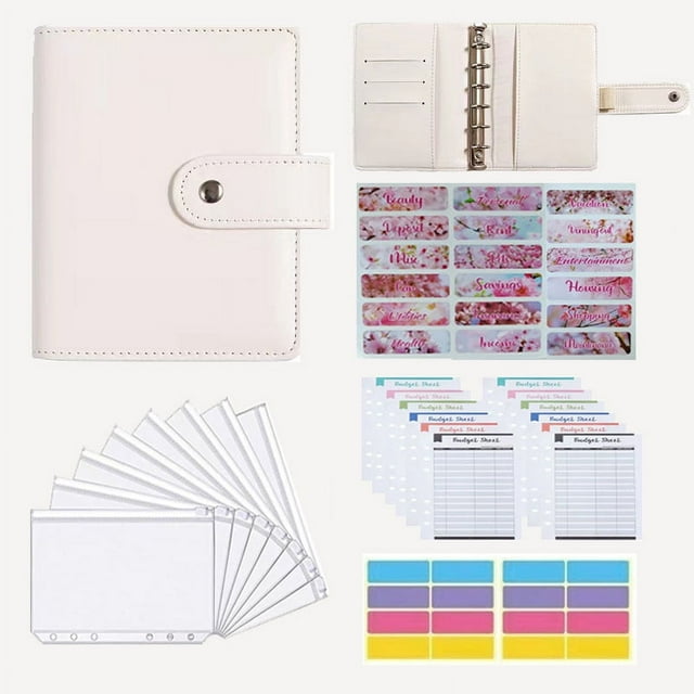 A7 Binder Cover Macaron Colored PU Leather Budget Binder Planner ...