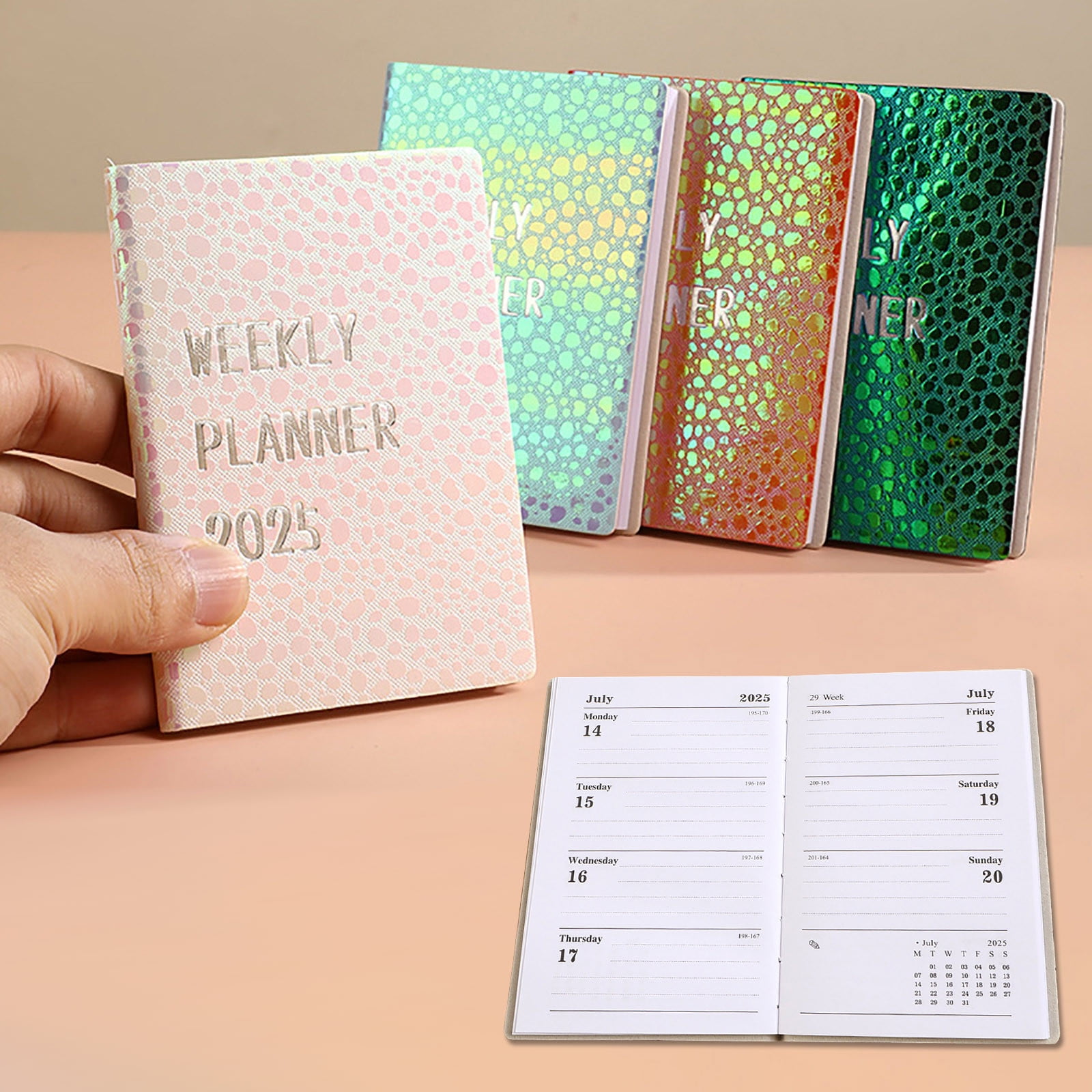 A7 Compact Daily Planner 2025 Pocket Mini Organizer, Travel Journal for ...