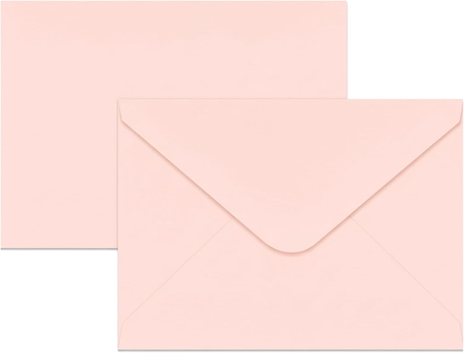 A7 Envelopes 100 Pack pink Envelopes 5x7 V Flap Invitation Envelopes ...