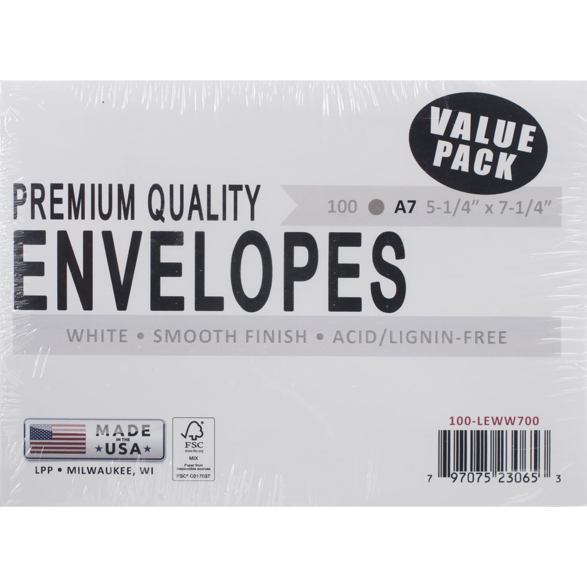 A7 Envelopes, 5.25" x 7.25", 100/Pkg - Walmart.com