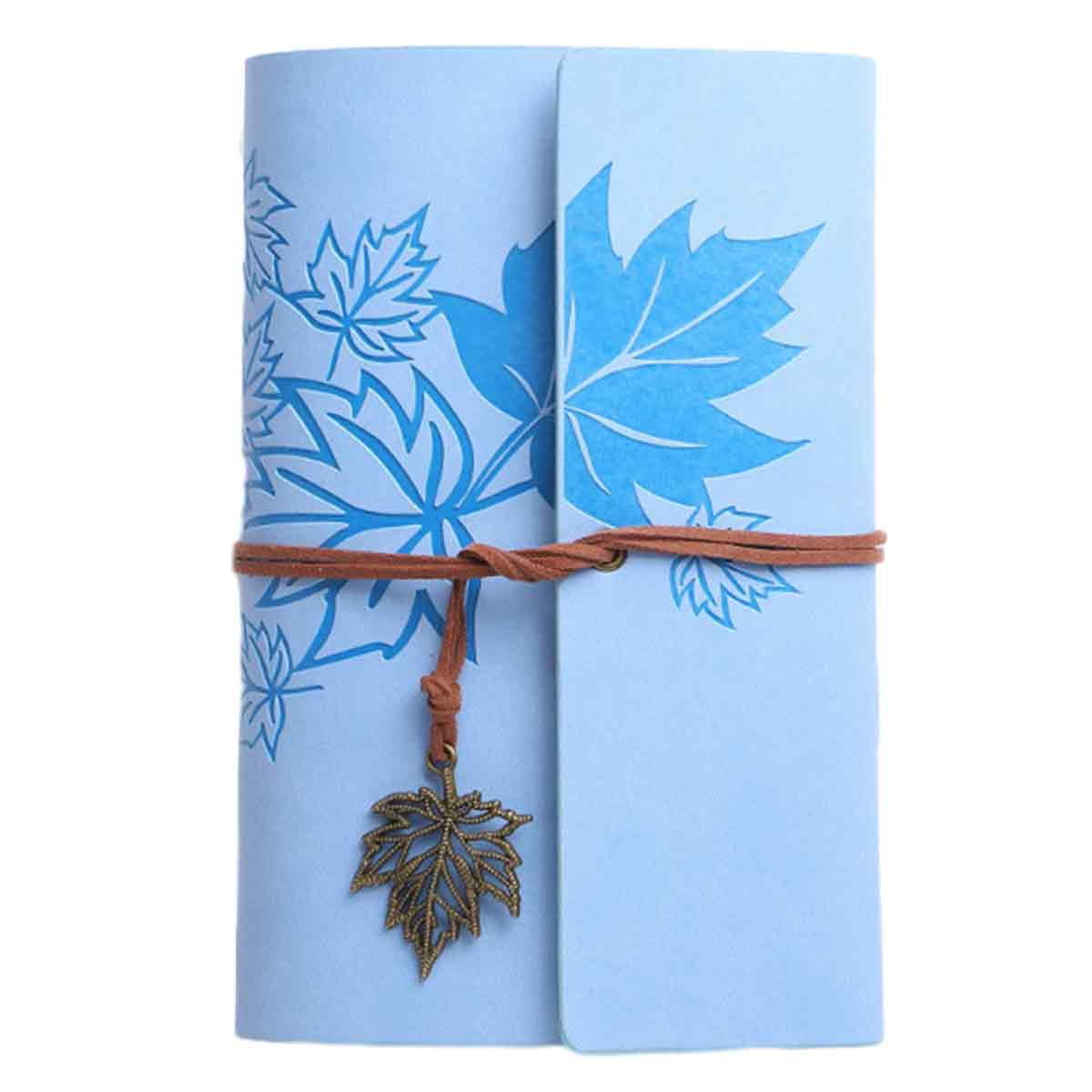 A7 Leather diary notebook with blank pages, vintage fillable diary ...