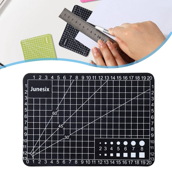 A7 Mini Cutting Mat with Exacto Knife Set, Self Healing PVC Craft ...