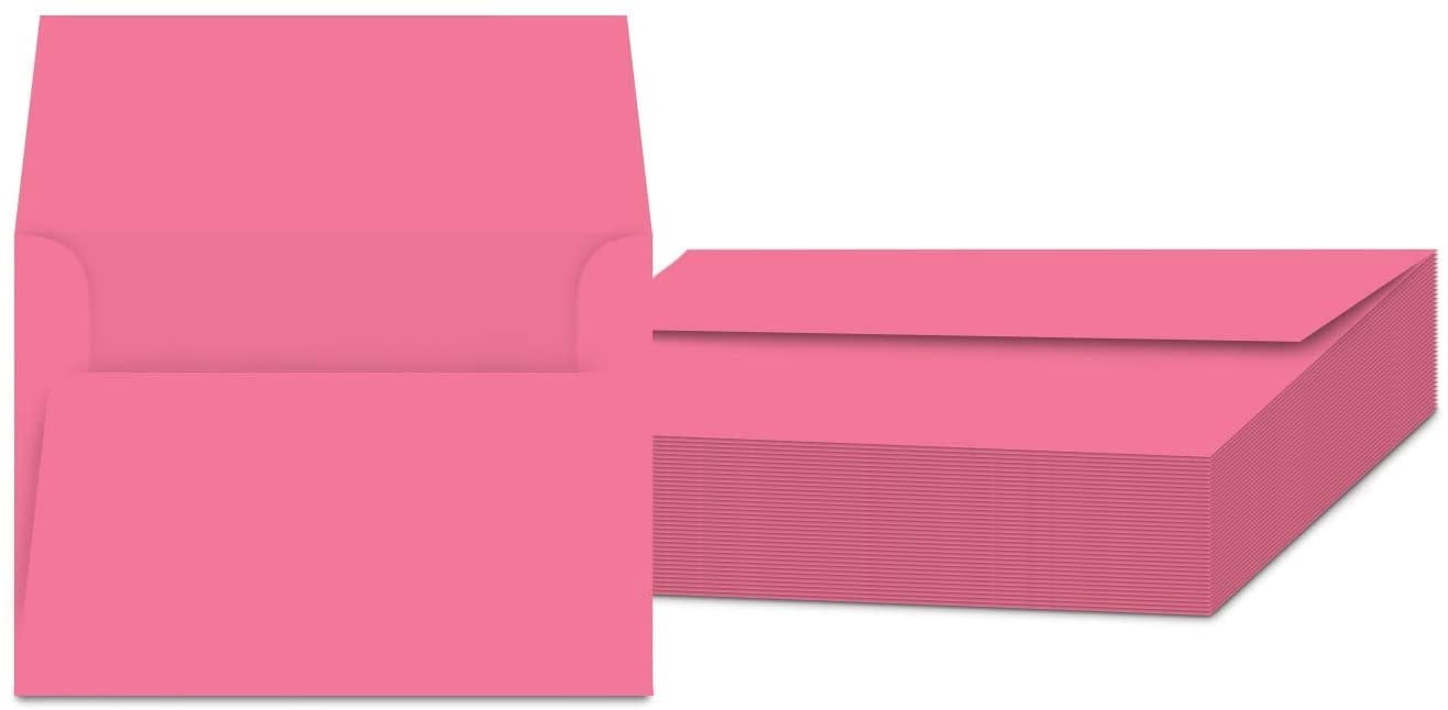 Light Pink A7 Square Flapped Invitation Envelopes – Perfect for ...