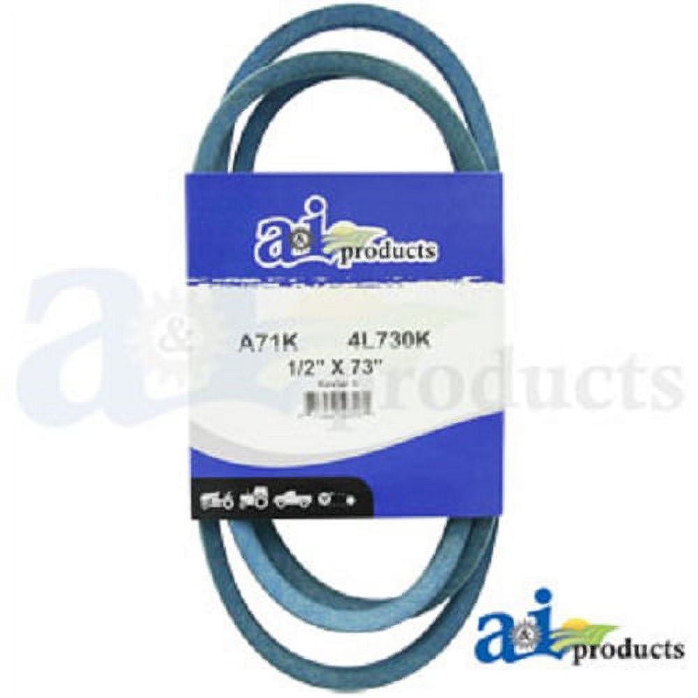 A71K A-SECTION MADE WITH KEVLAR (BLUE) V BELT - 1/2" X 73" - Walmart.com