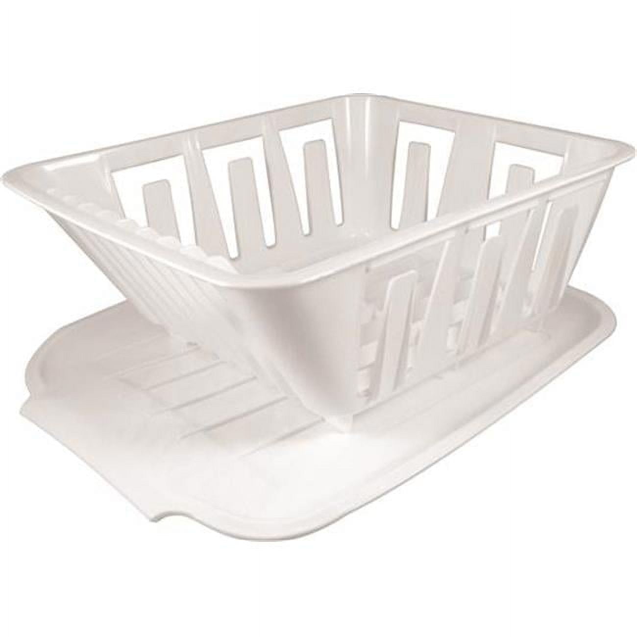 A77001 Mini Dish Drainer, White - Walmart.com