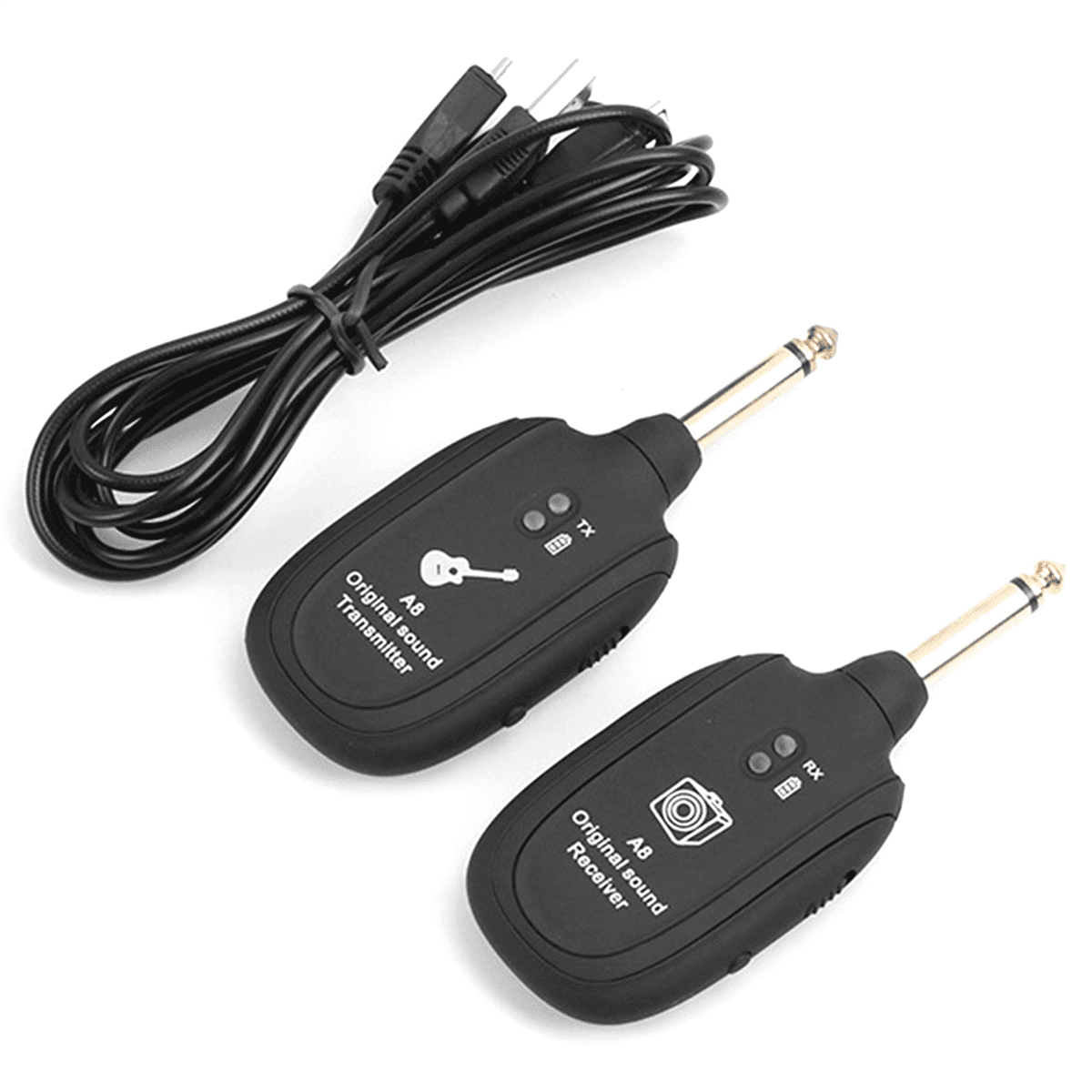 A8 Guitar Wireless Transmission System Electric Transmitter Receiver ...