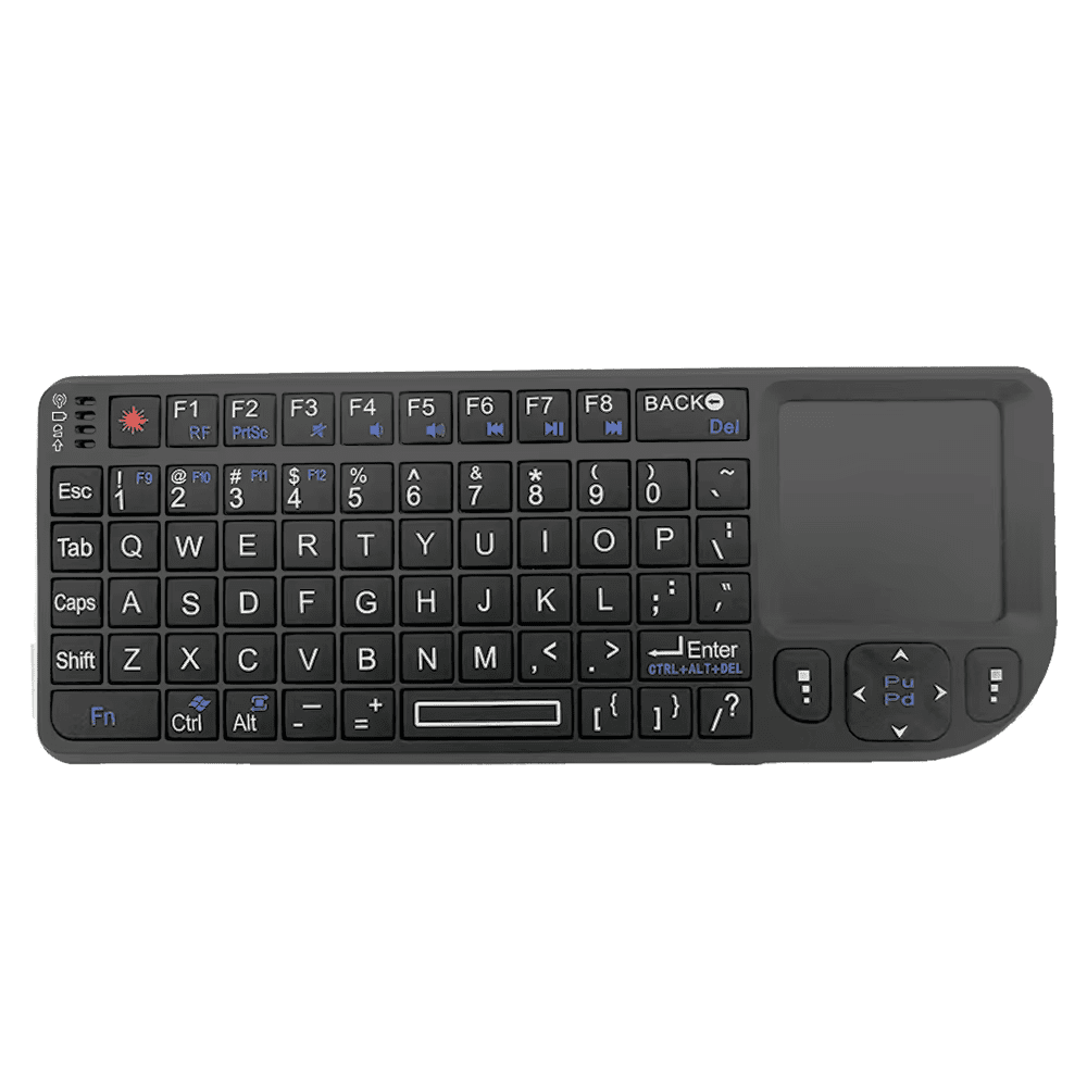 A8 Mini Wireless Keyboard 2.4G 7 Color Backlit English Russian Touchpad ...