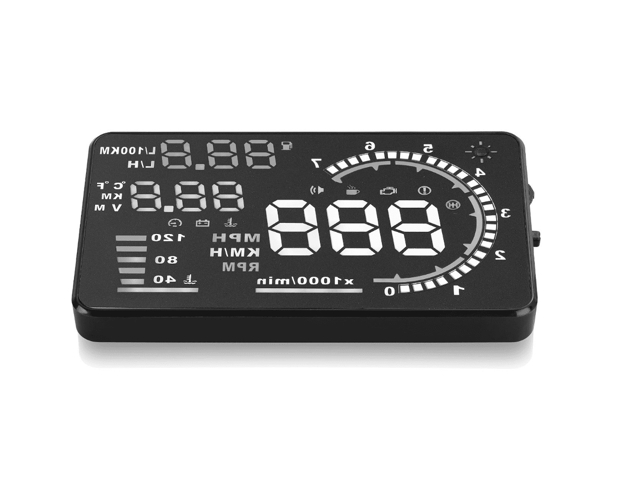 A8 Multi-function Car HUD Vehicle-Mounted Head Up Display OBD II EOBD ...