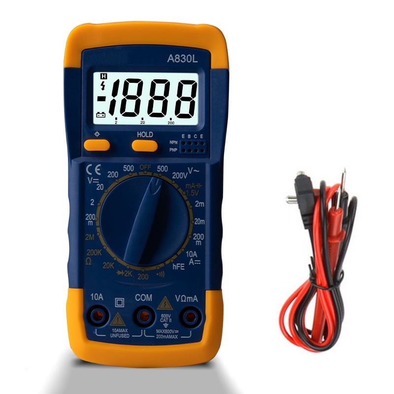 A830L LCD Digital Multimeter AC DC Voltage Diode Freguency Multitester ...