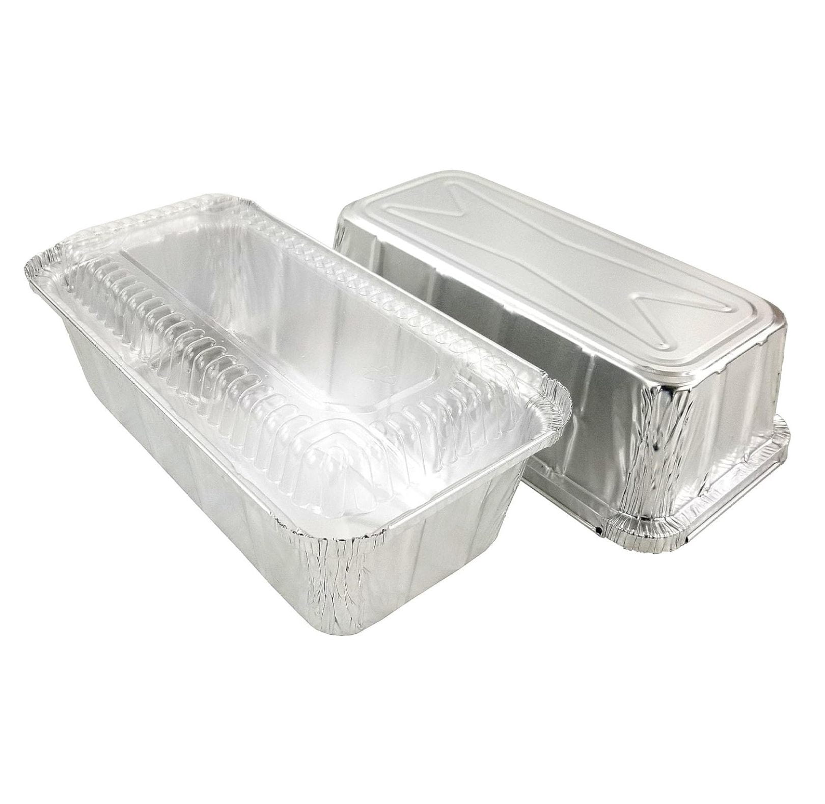 A86 2 lb. Aluminum Closable (IVC) Loaf/Bread Pan Tins w/Dome Lid (Pack ...