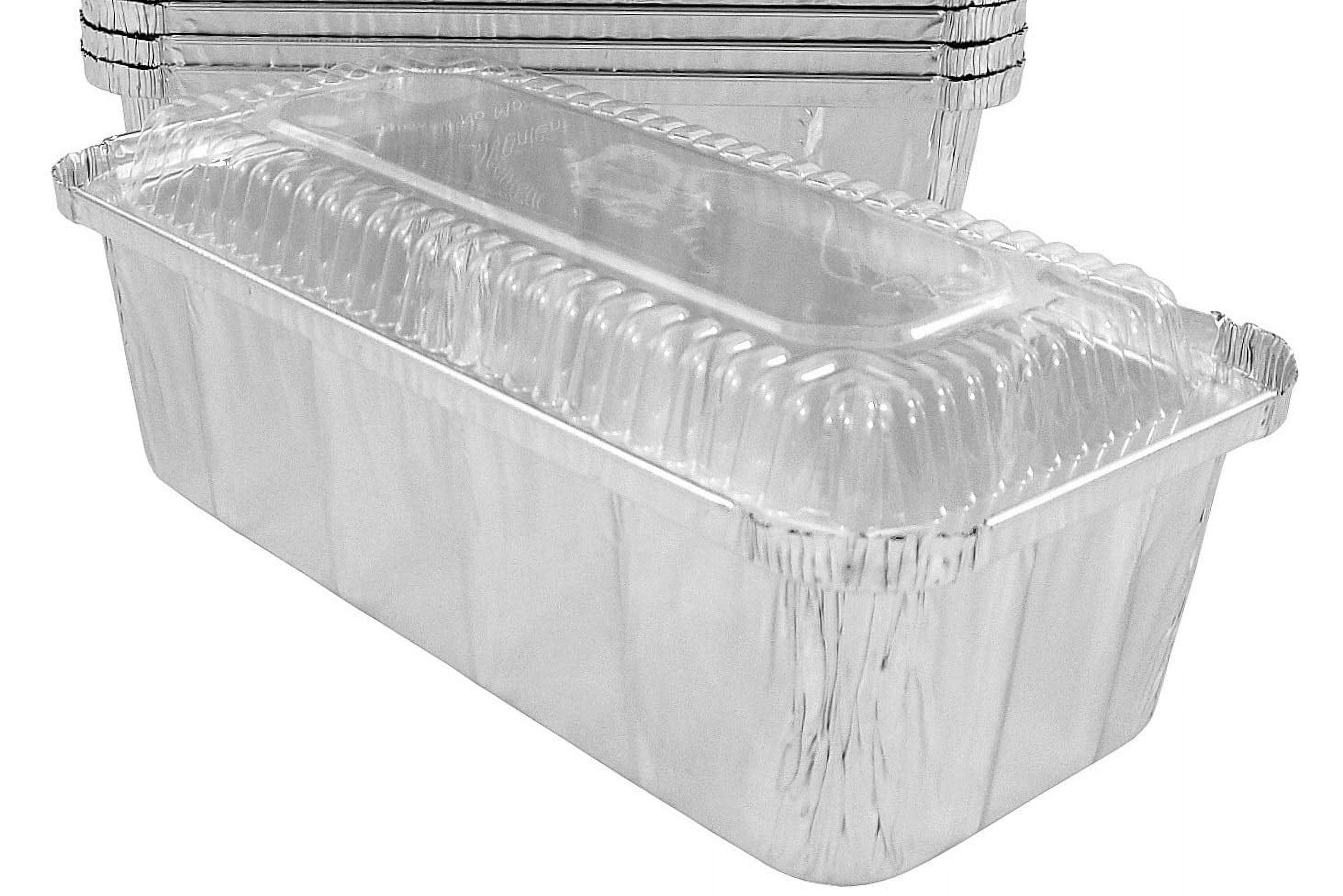 A86 2 lb. Aluminum Closable (IVC) Loaf/Bread Pan Tins w/Dome Lid ( of ...