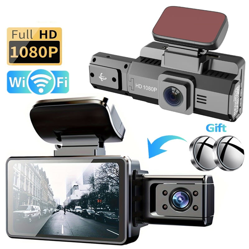 A88 3 Inch 1080P Dual Lens Dash Cam for cars,Front and inside,car ...
