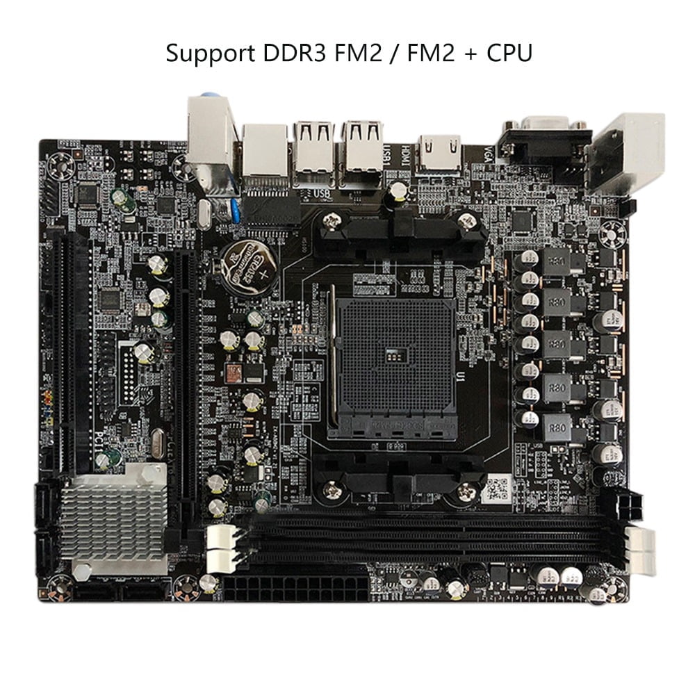 A88 Motherboard Fm2 + Cpu Interface DDR3 All Solid State Power Supply Desktop Computer Game ...