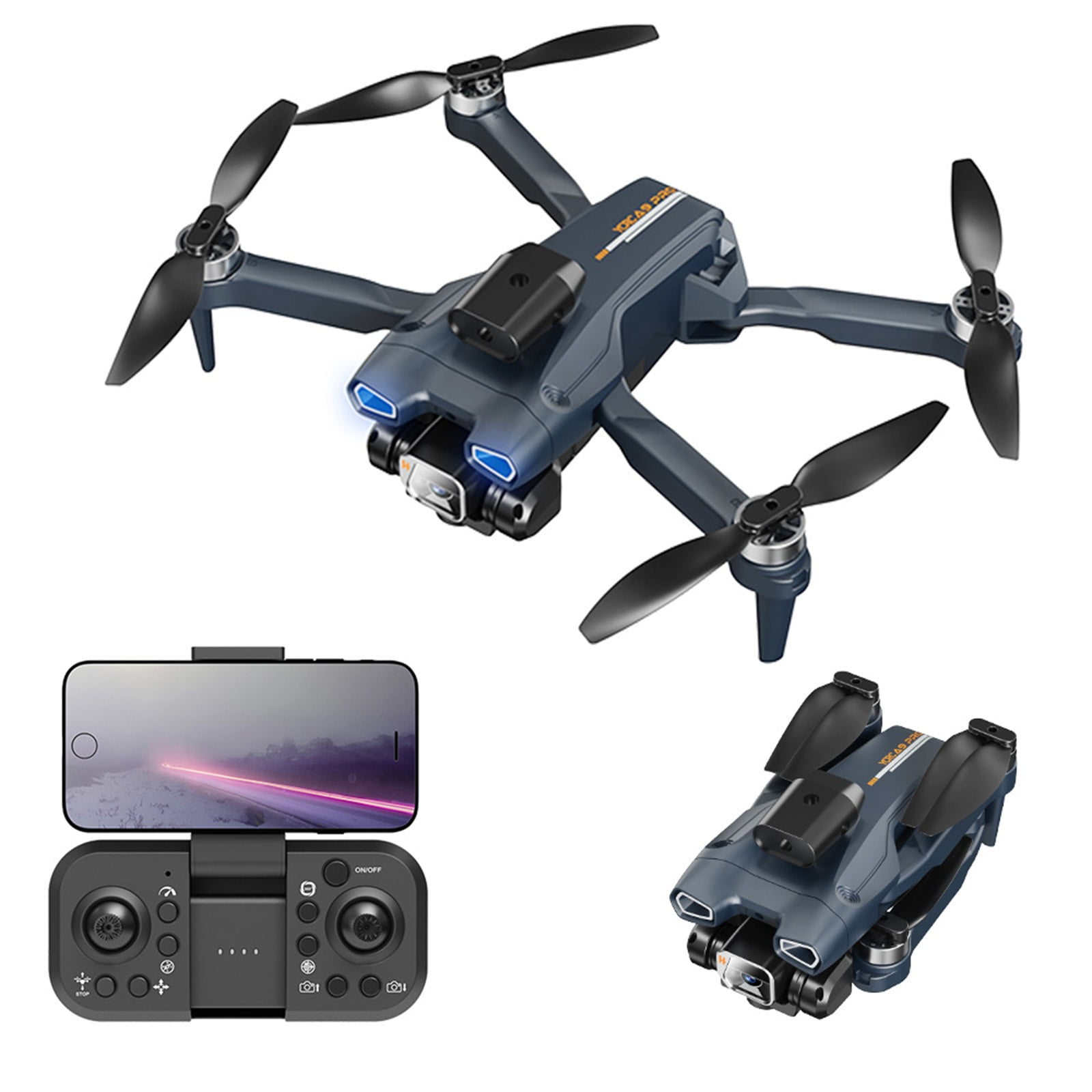 A9 Brushless Motor Drone Dual Camera 4K Hd 14.5X8.5X7Cm 5.7In Folding ...