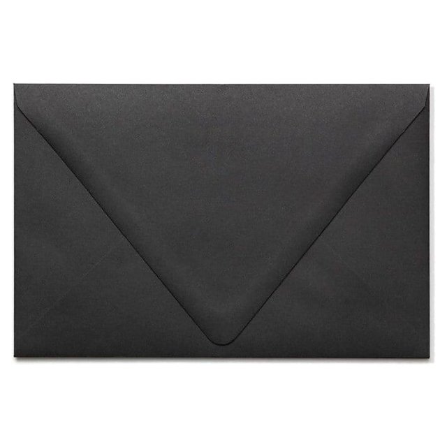 A9 Contour Flap Envelopes (5 3/4 x 8 3/4) - Midnight Black (50 Qty ...