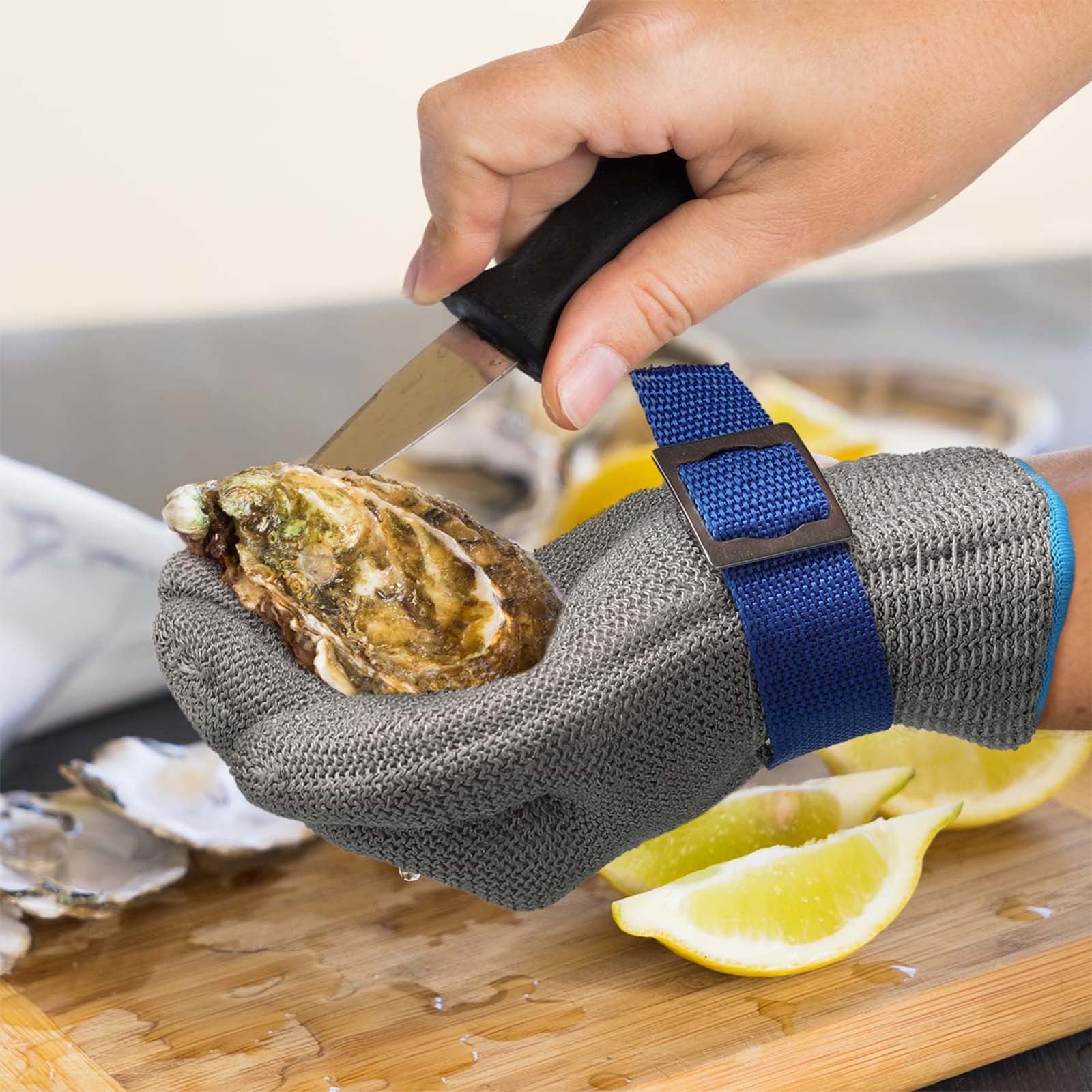 A9 Cut Resistant Glove, Stainless Steel Mesh Metal Glove, Food Grade ...