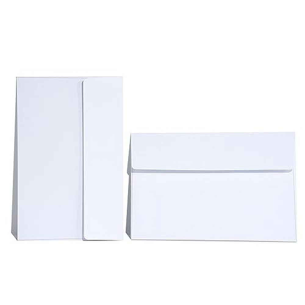 A9 Invitation Envelopes 50 Pack White 5 3/4 x 8 3/4 Inches Self Seal ...