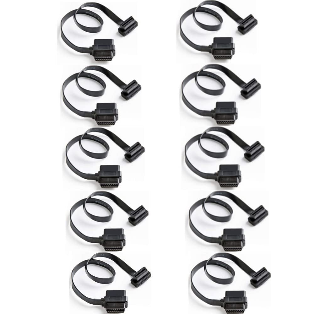 A9 OBD II OBD2 16 Pin Splitter Extension 1x Male and 2X Female ...