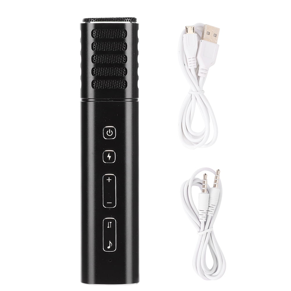 A9 Wired Capacitive Microphone with Sound Card Portable Mic Voice ...