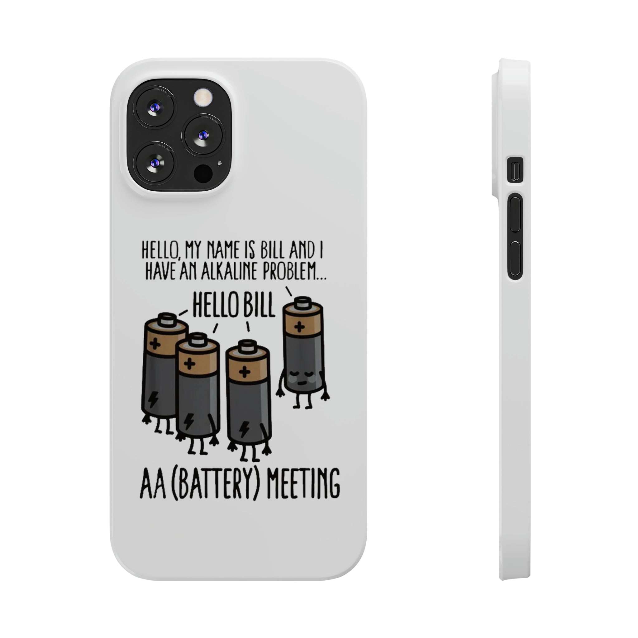 AA AA Battery Meeting alcoholics anonymous Slim Phone Cases - Walmart.com