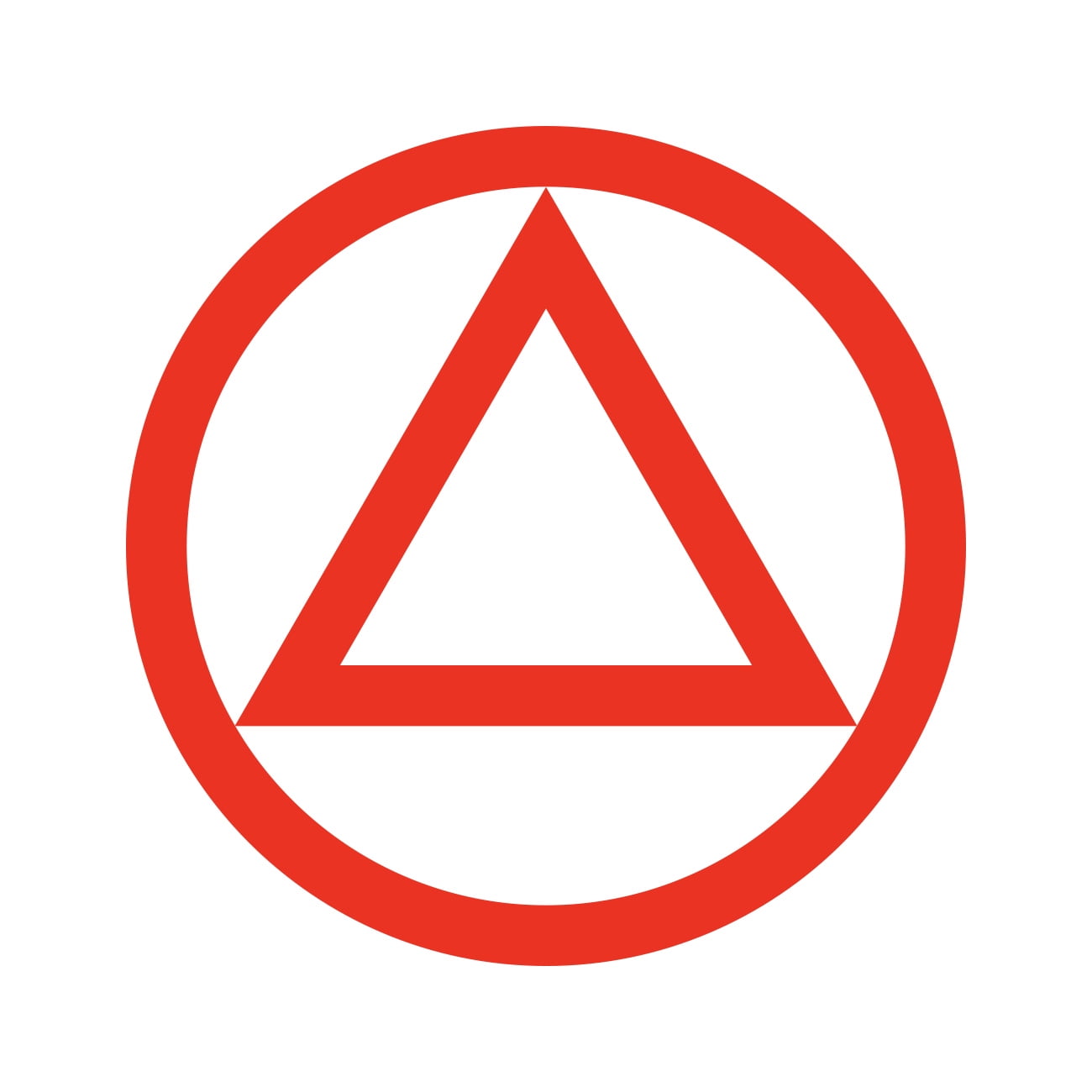 AA Alcoholics Anonymous Symbol Sticker Decal Die Cut - Self Adhesive ...